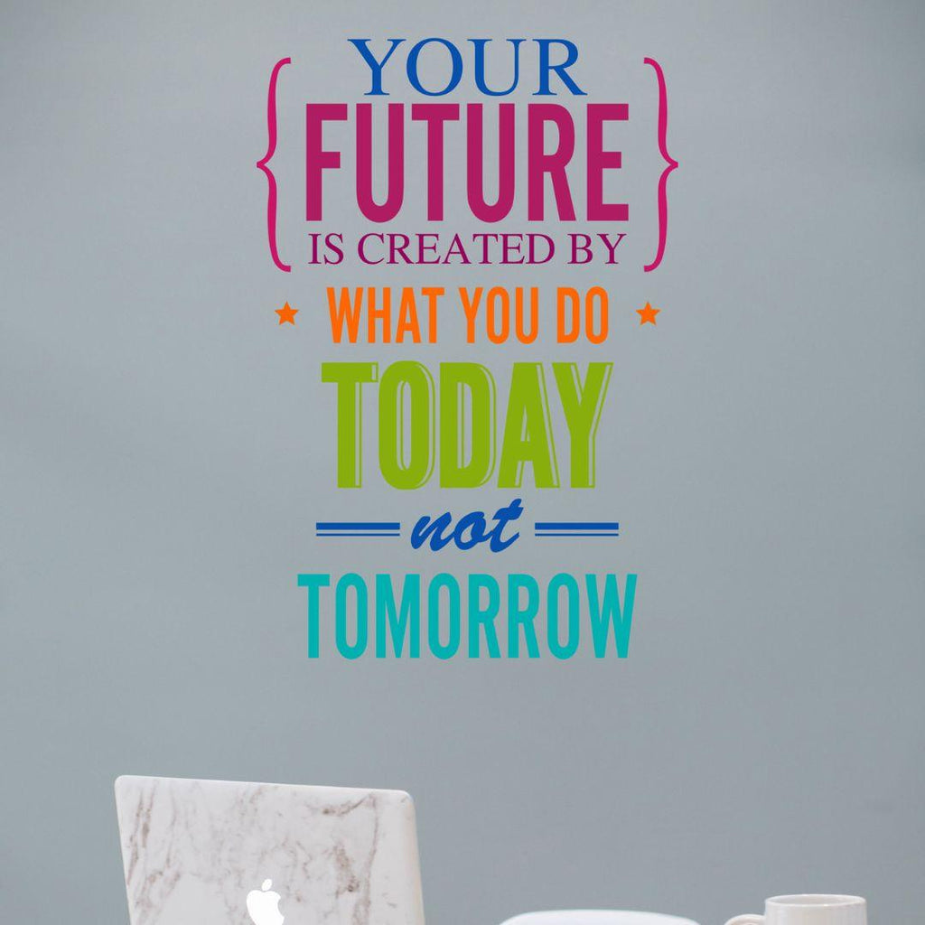 Inspirational Quotes Wall Sticker (PVC Vinyl, Self-adhesive) – Rangoli